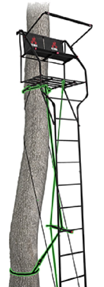 Primal Tree Stands 18' Deluxe Two-Man Climbing Ladder with Lock ...