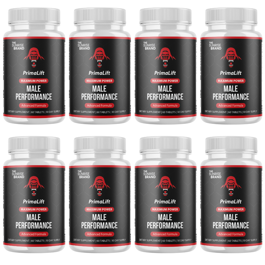 Primalift Male Performance Maximum Power Male Supplement - 8 Bottles ...