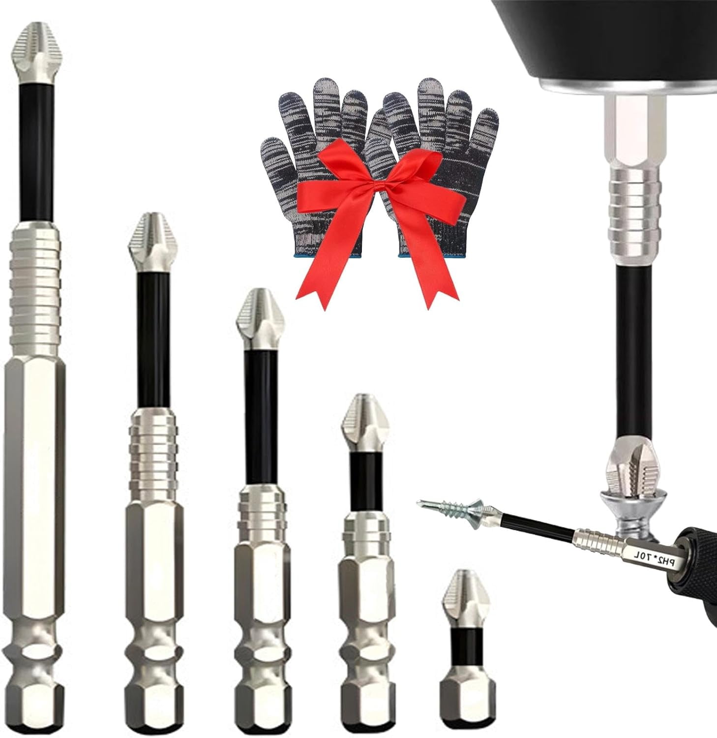 Primarilyx Screw Bits, Upgrade Strong High Magnetic Screwdriver Drill ...