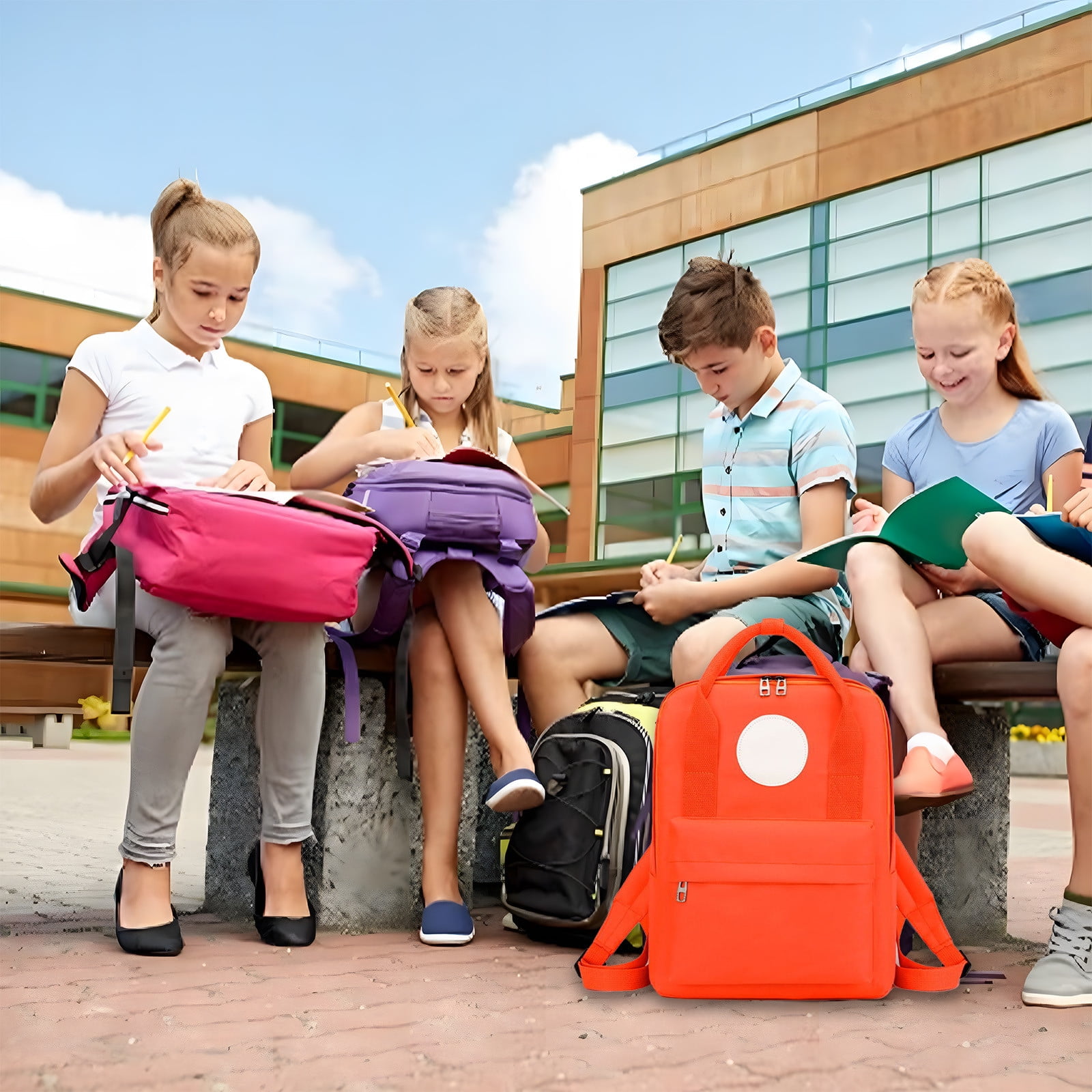 Primary Academy Backpack, Youth Hand Helds Tutoring Bag, Lightweight ...