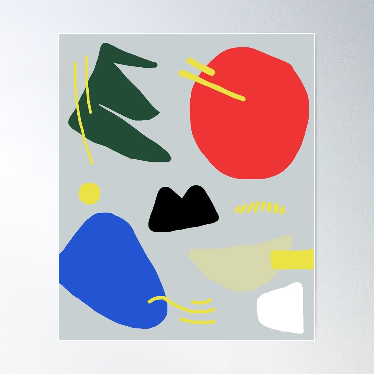 Primary Chunker Poster Wall Art, Modern Wall Decor For Living Room ...