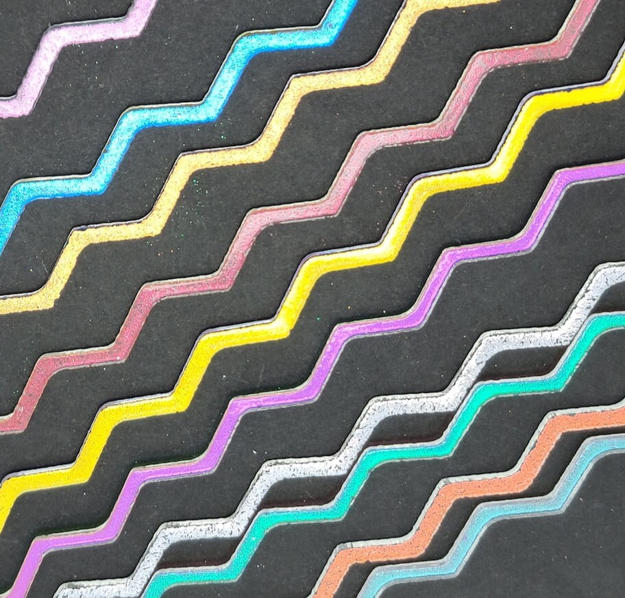 Primary Colors 90 COE on CLEAR 2mm Firestrips Fire Strips Dichroic 16 ...