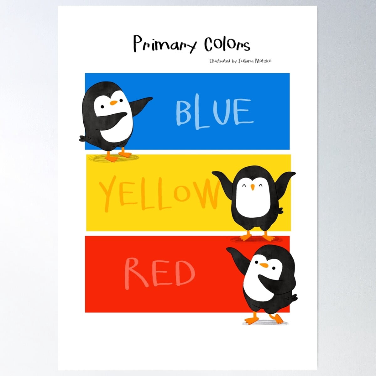 Primary Colors Poster Wall Art, Modern Wall Decor For Living Room ...