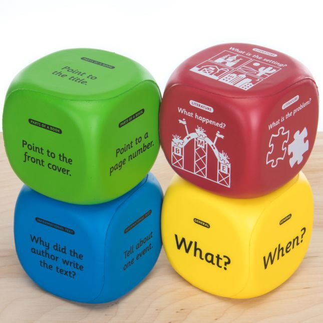 Primary Comprehension Cubes - 4 cubes - Walmart.com