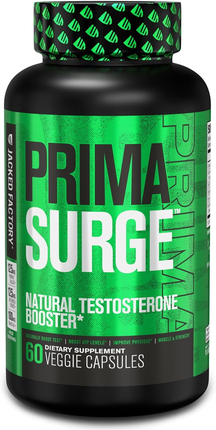 PrimaSurge Men's Test Booster for Lean Muscle Growth, Strength, Energy ...