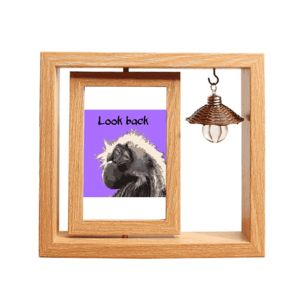Primate Baboon Papio Wooden Rotating Picture Photo Frame 4x6 - Walmart.com