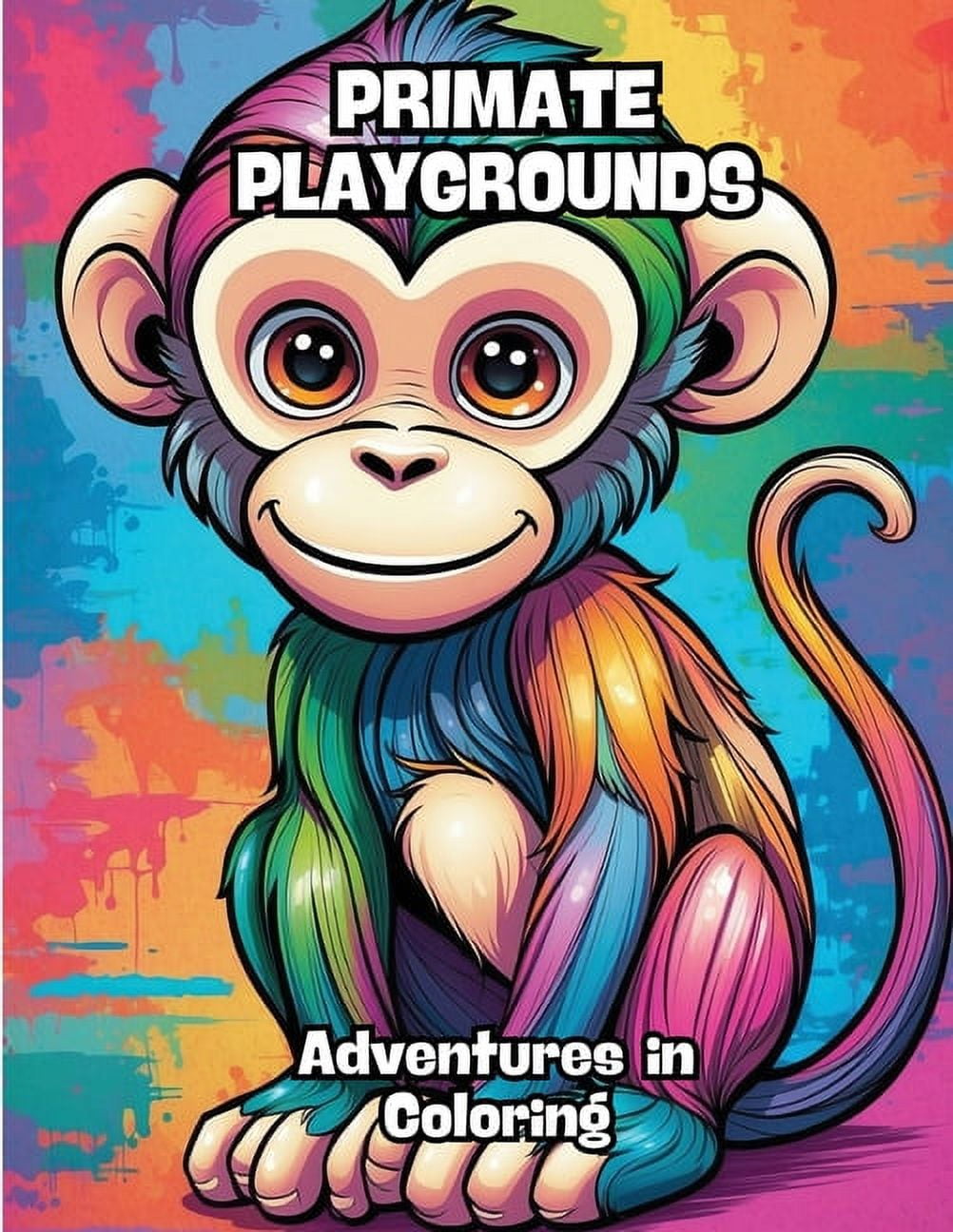 Primate Playgrounds: Adventures in Coloring (Paperback) - Walmart.com