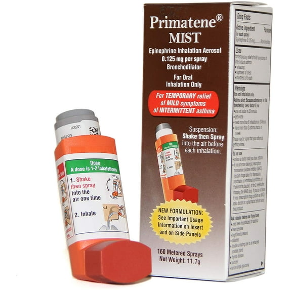 Armstrong Pharm Primatene Mist Epinephrine Inhalation Aerosol, 11.7 g ...