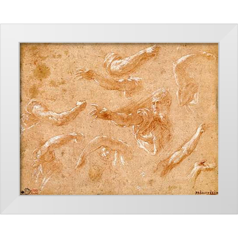 Primaticcio, Francesco 18x15 White Modern Wood Framed Museum Art Print ...