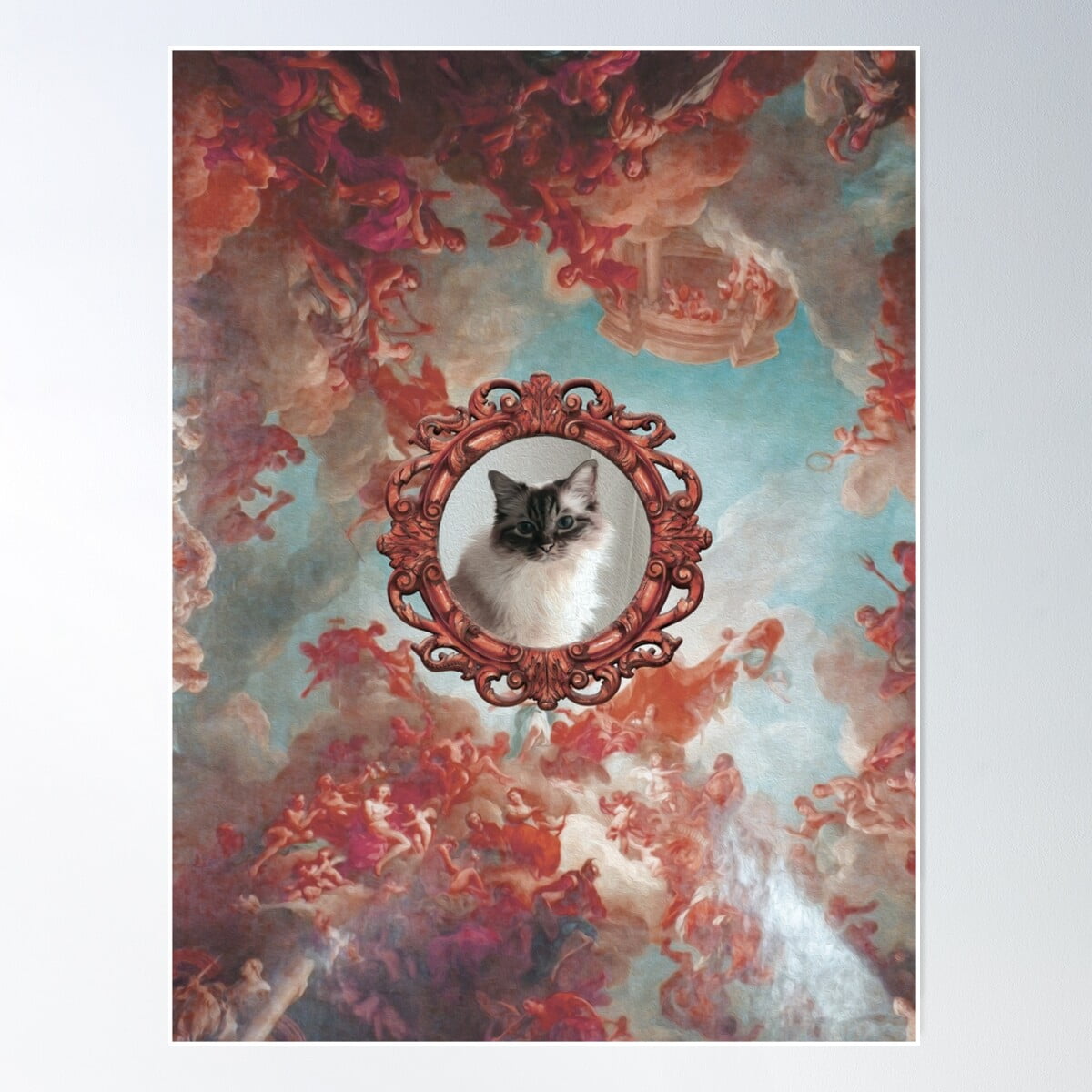 Primcess Pamcake - Baroque Angel Poster Wall Art, Modern Wall Decor For ...