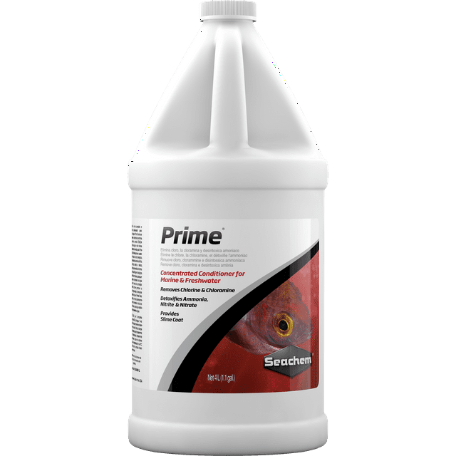 Prime Water Conditioner, 4 L/1 Gallon, for Fresh and Saltwater, Removes ...