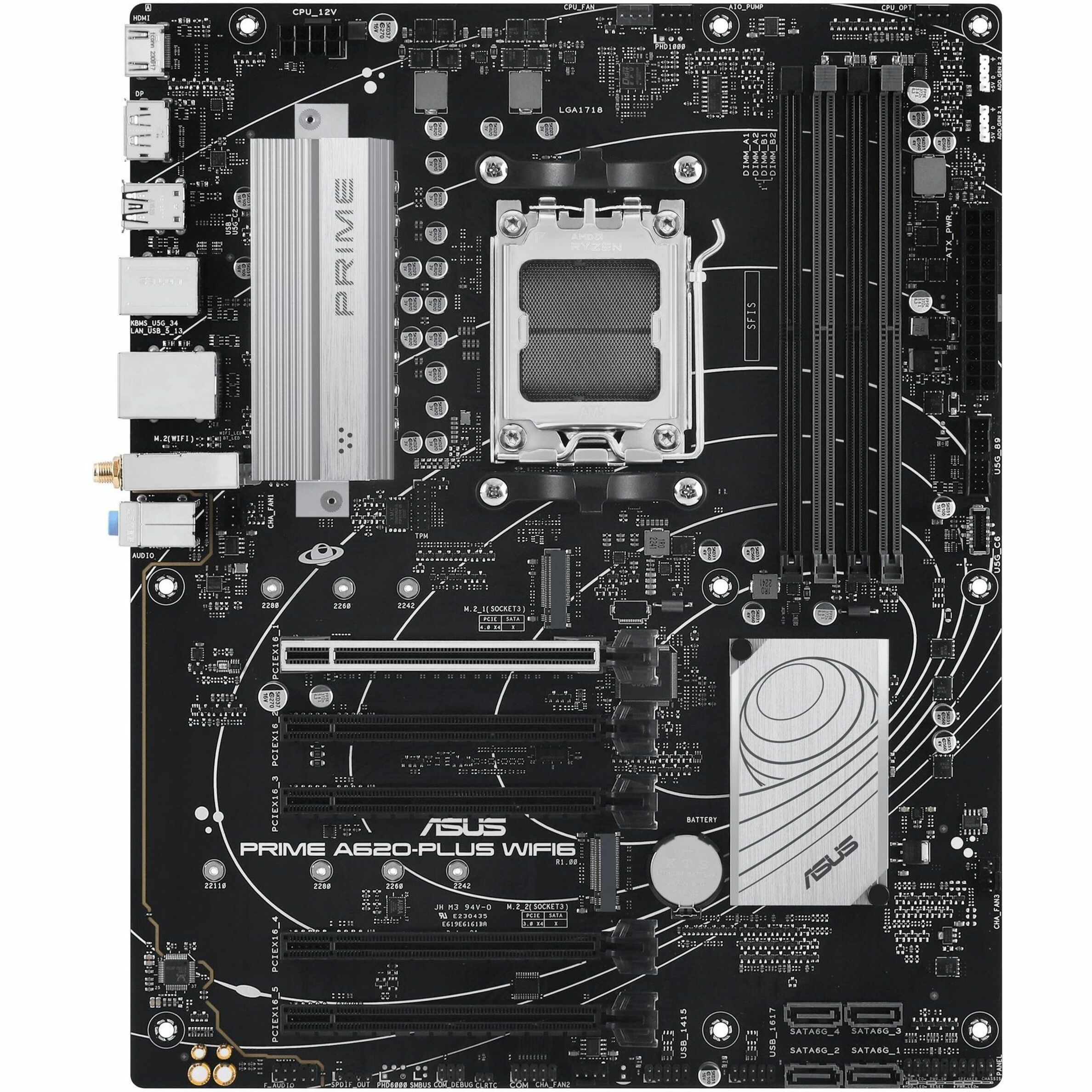 Asus Prime A620-PLUS WIFI6 DDR5 Socket AM5 ATX Gaming Motherboard ...