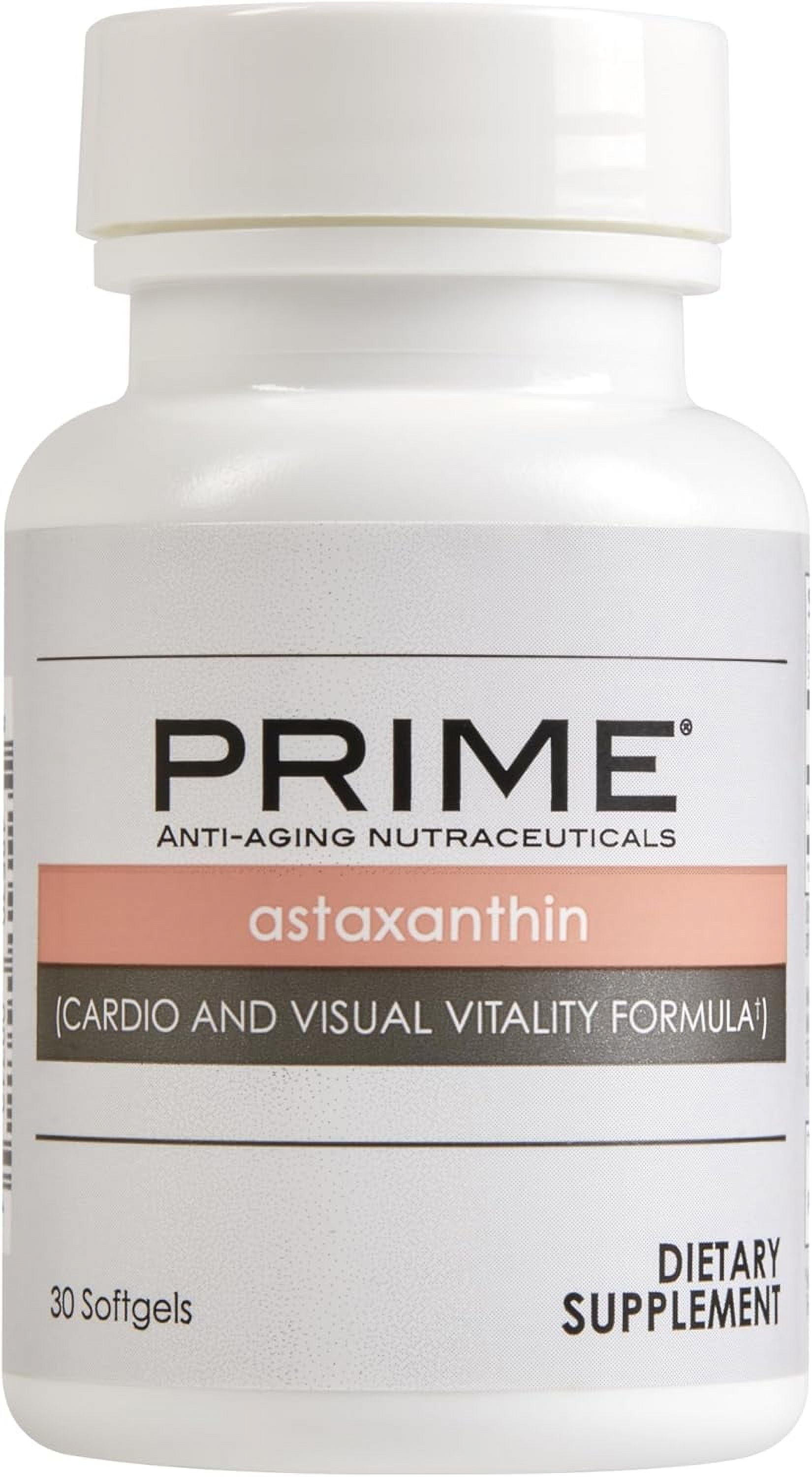 Prime Astaxanthin 6mg Cardio and Visual Vitality Formula, Powerful ...