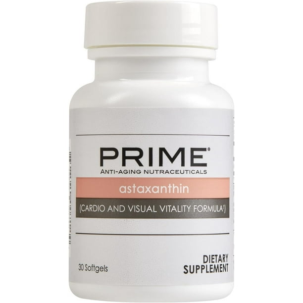 Prime Astaxanthin 6mg Cardio and Visual Vitality Formula, Powerful ...