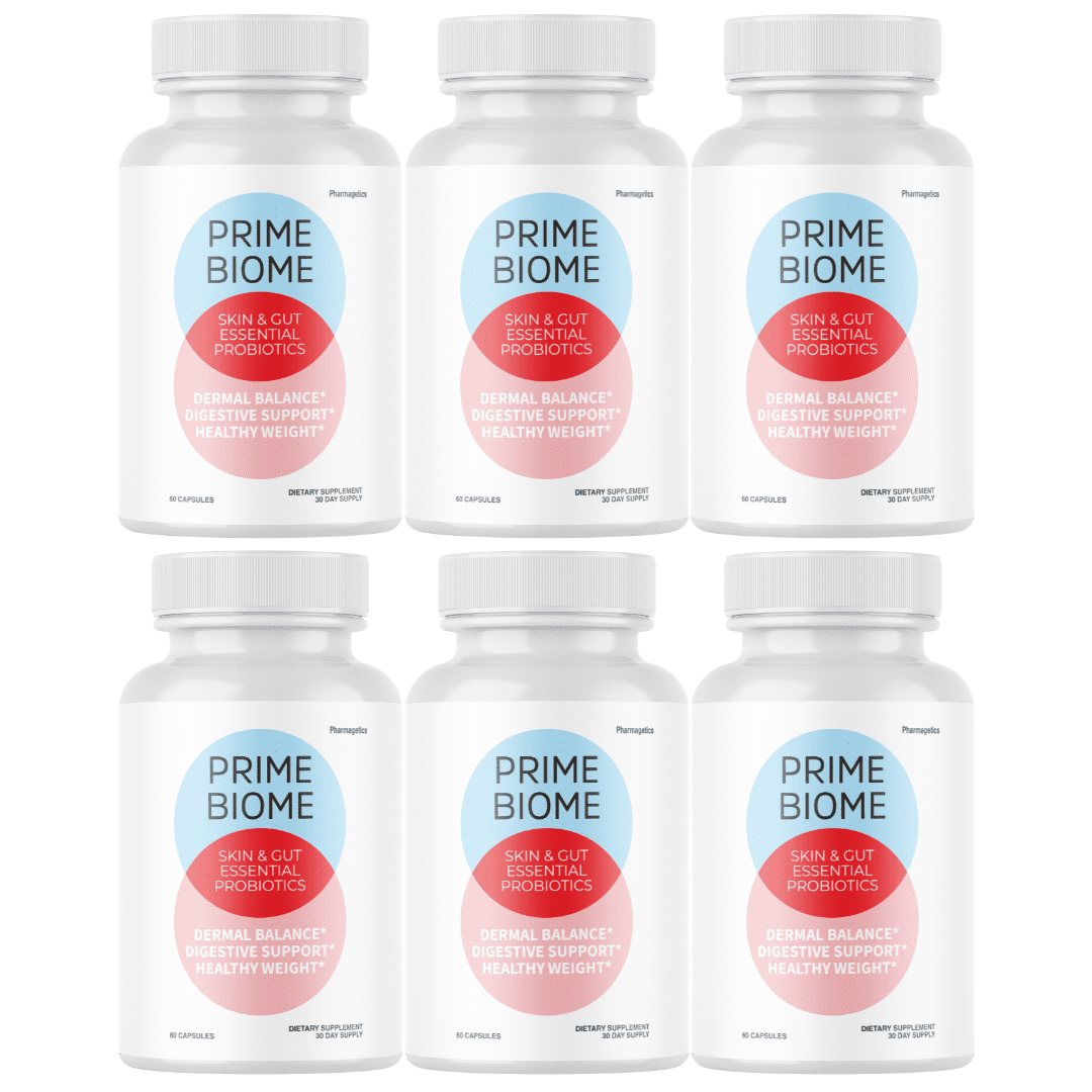 Prime Biome Gut Health Support Digestive Wellness & Skin Health - 6 ...