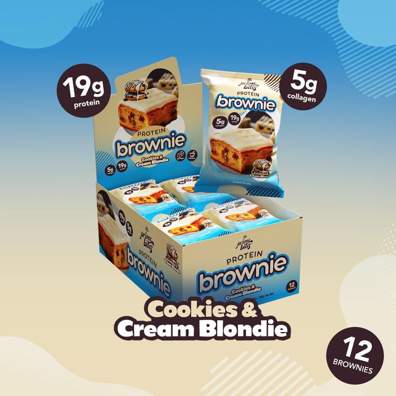 Prime Bites Protein Brownie with 19g Protein and 5g Collagen - Cookies ...