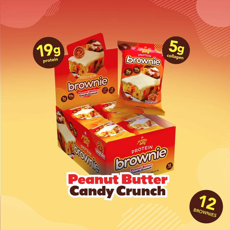 Prime Bites Protein Brownie with 19g Protein and 5g Collagen - Peanut ...