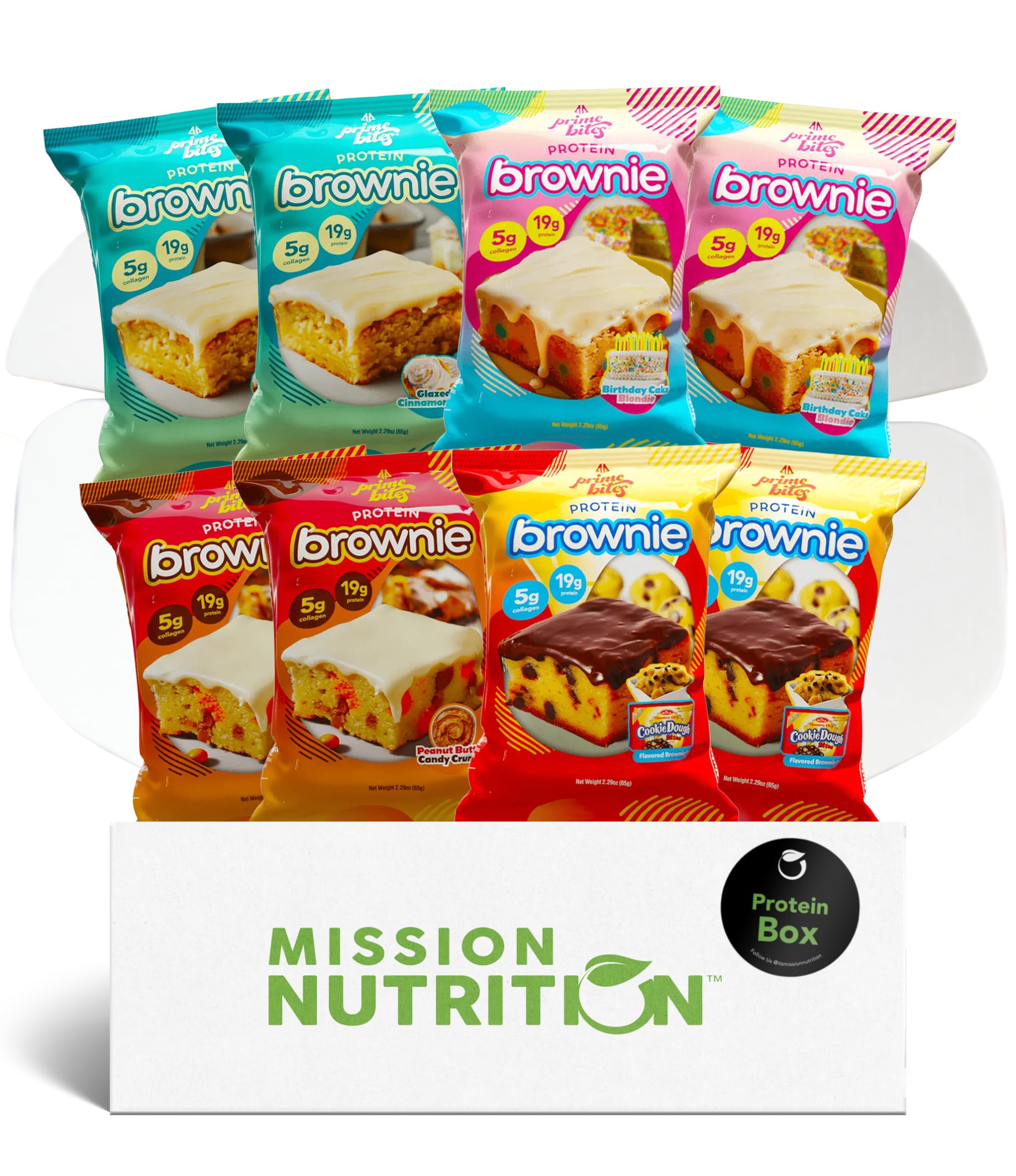 Prime Bites Protein Brownies AKF18 Variety Pack Blondies - High Protein ...