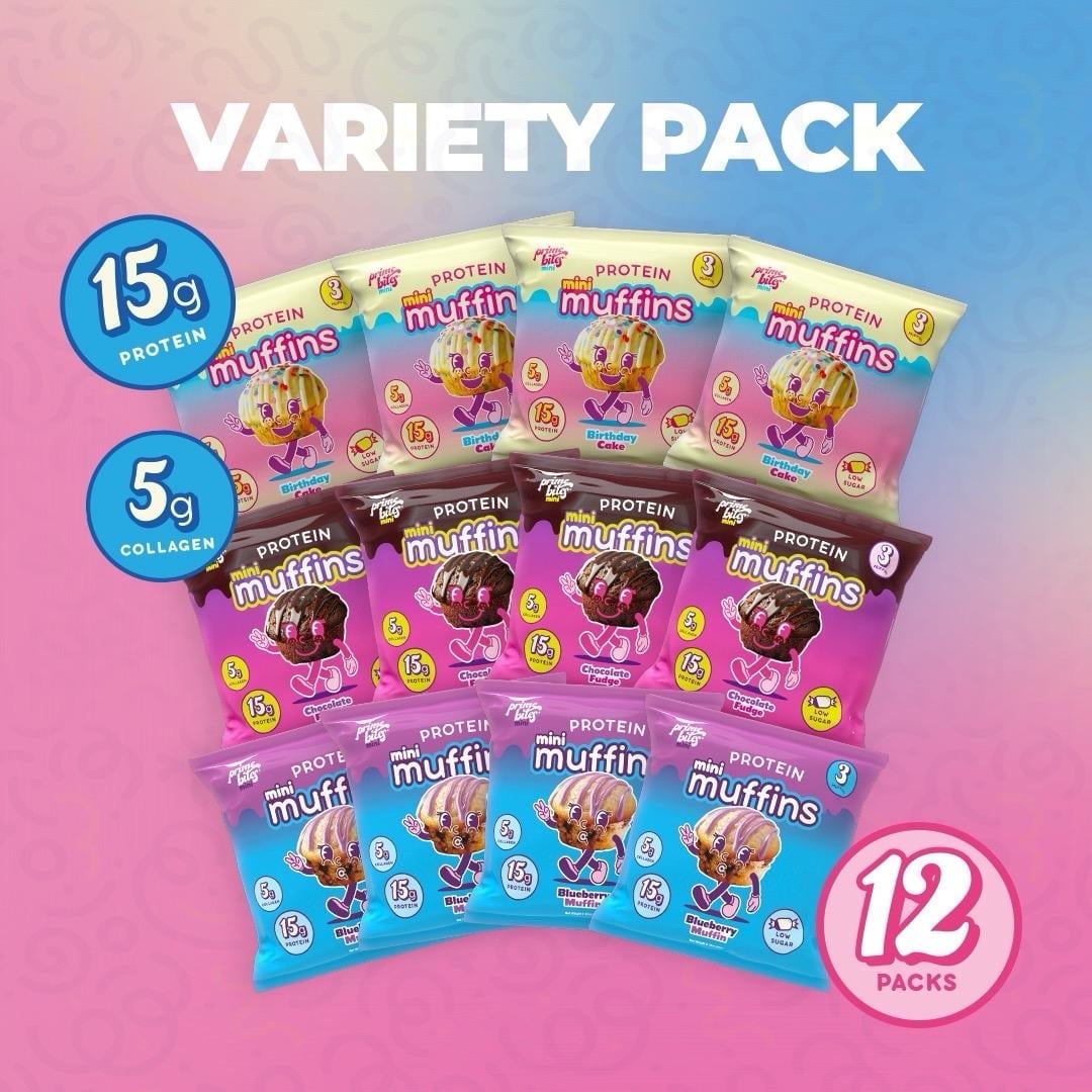 Prime Bites Protein Mini Muffins with 15g Protein and 5g Collagen ...