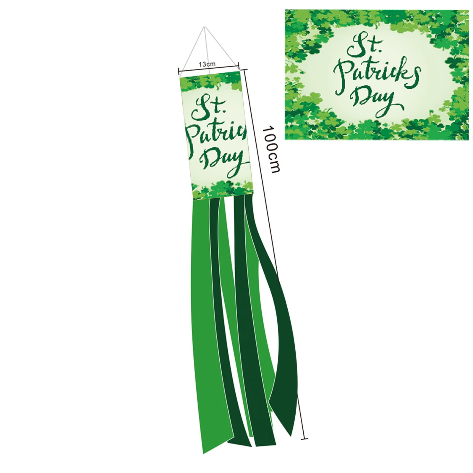 Prime Day Deals 2025! Wind Sock for Outside Clearance St. Patricks Day ...