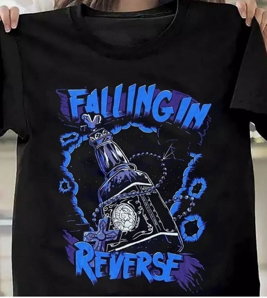 Prime Delica F.alling in R.everse Band Shirt Classic Black Unisex - Walmart.com