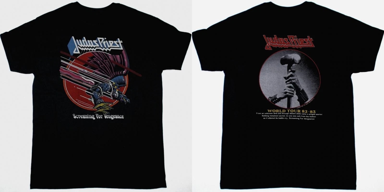 Prime Delica Judas Priest Screaming For Vengeance-double Side Shirt New ...