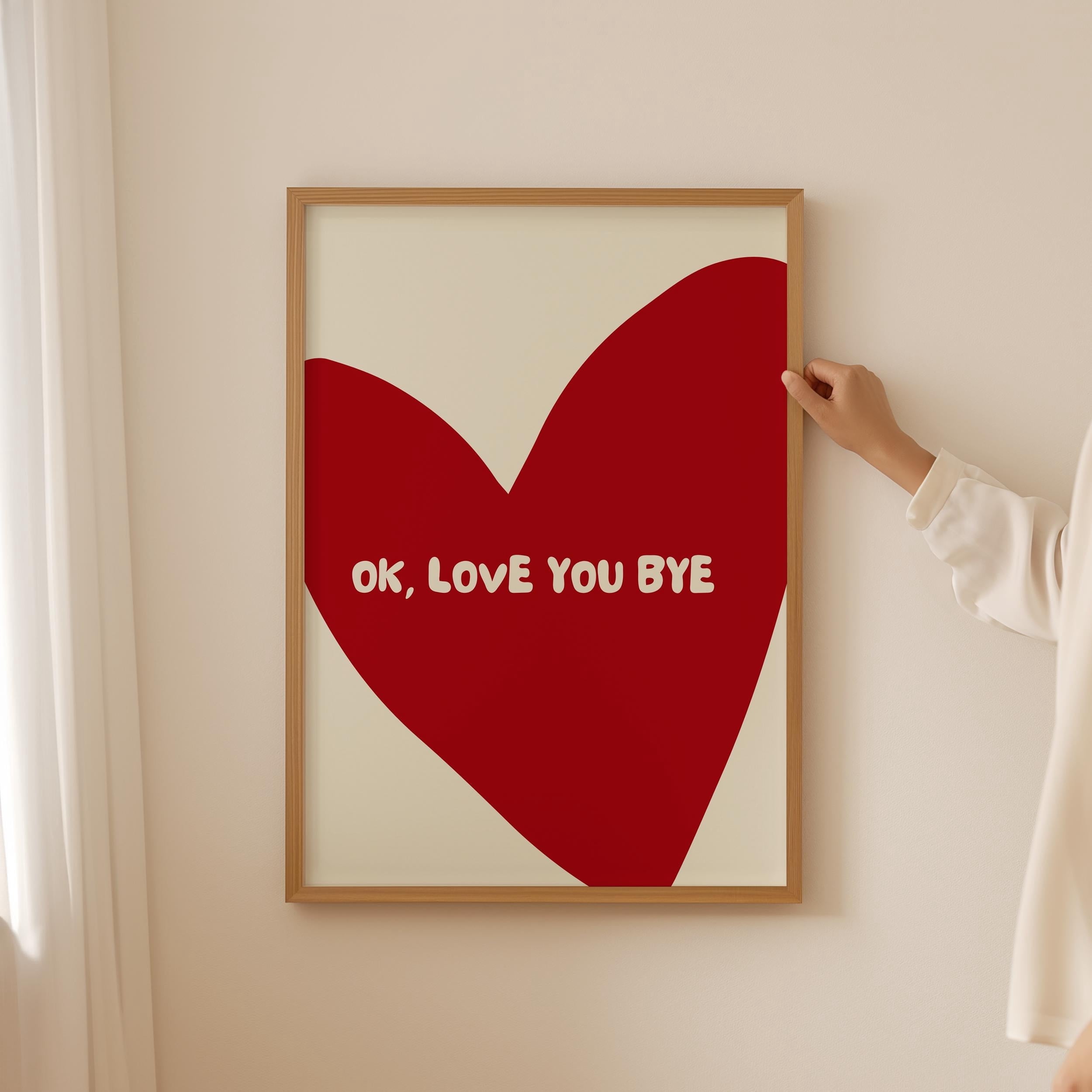 Prime Delica Ok Love You Bye Poster, Olivia Dean Living Room Wall Art ...