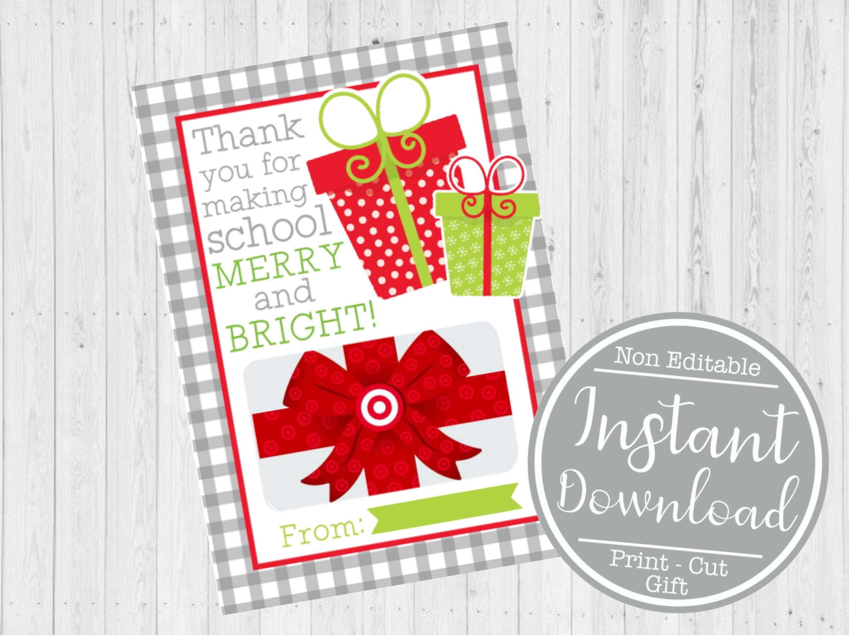 Prime Delica Printable Version - Thank You Gift Card Printable - Gift ...