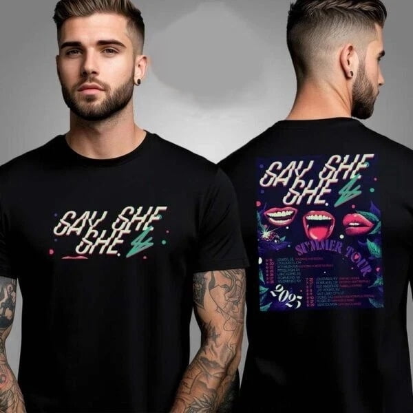 Prime Delica Say She She Summer Tour 2025 Schedule Two Sided Unisex T ...