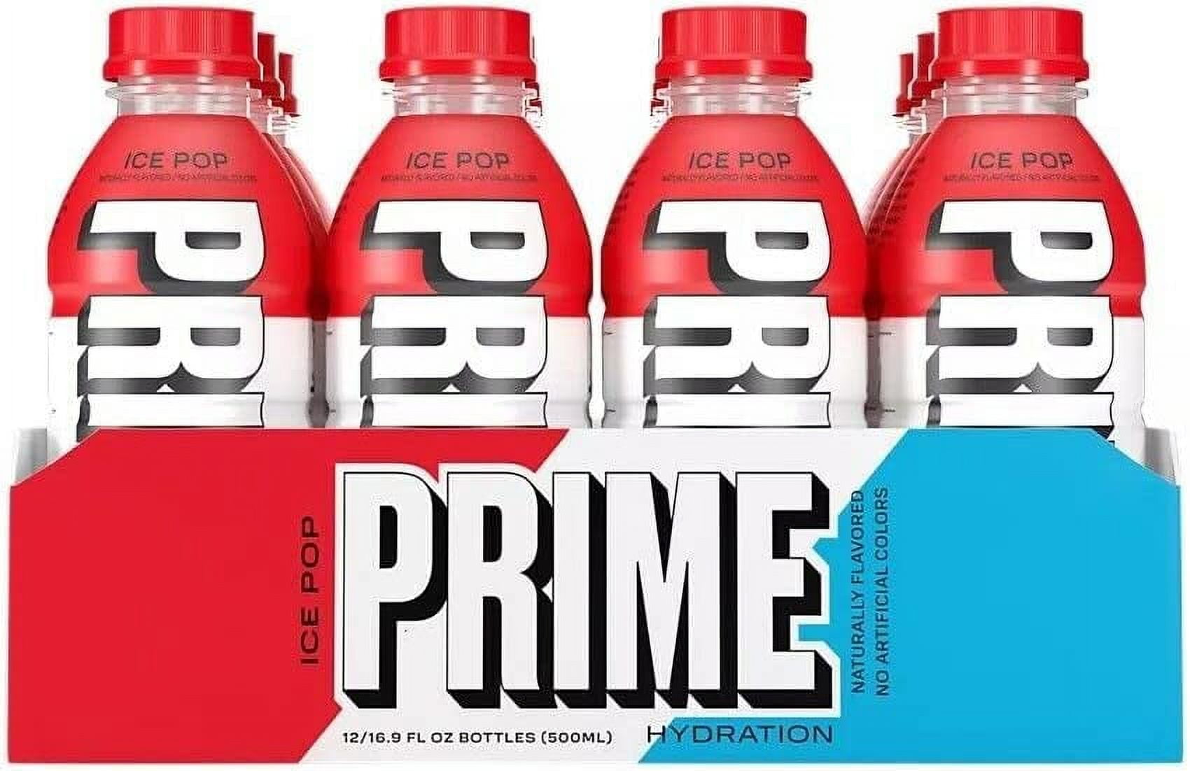 Prime Hydration Water Drink, Zero Added Sugar, Ice Pop Flavor, 16.9 Oz ...