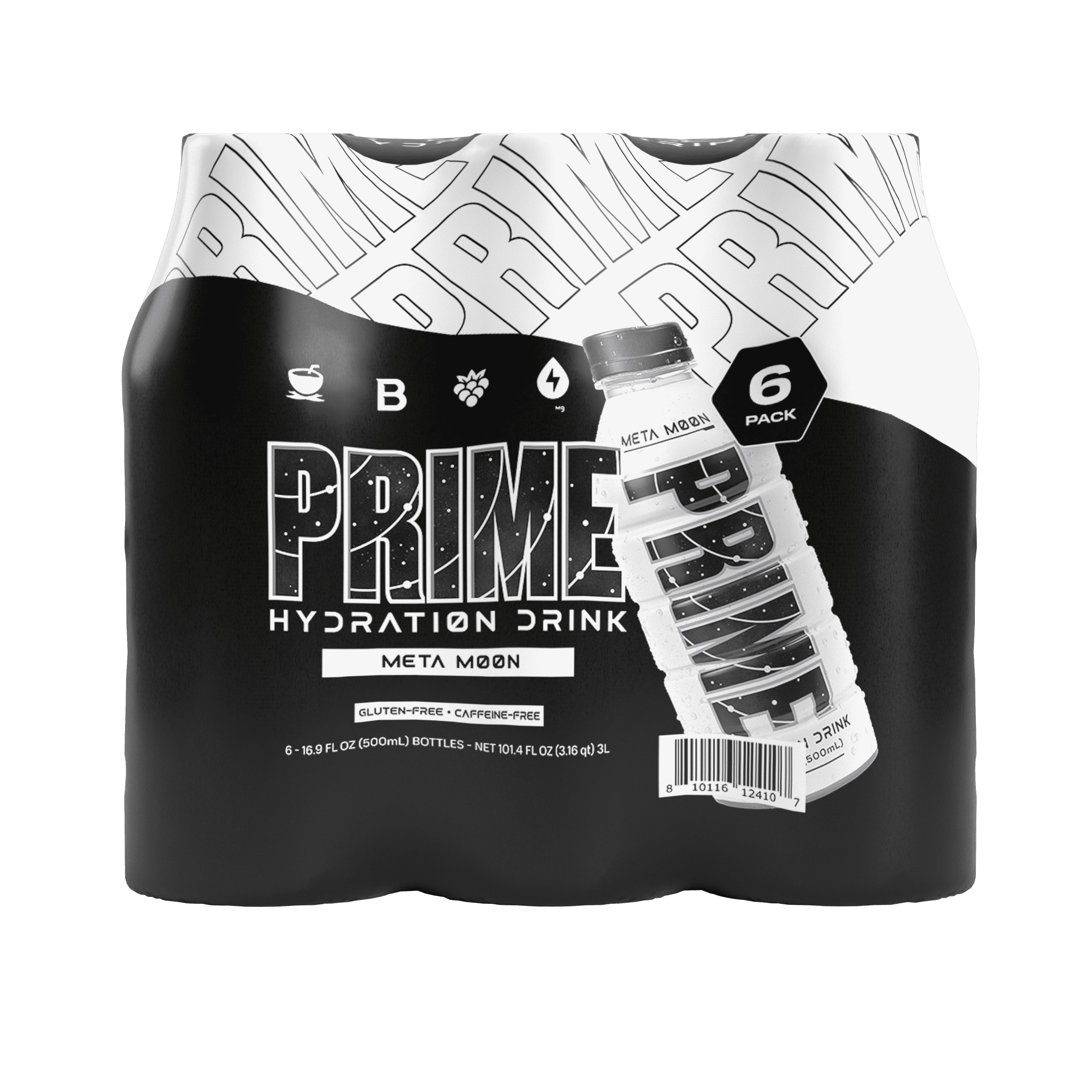 Prime Hydration Drink, Meta Moon, 16.9oz 6-Pack Bottles - Walmart.com
