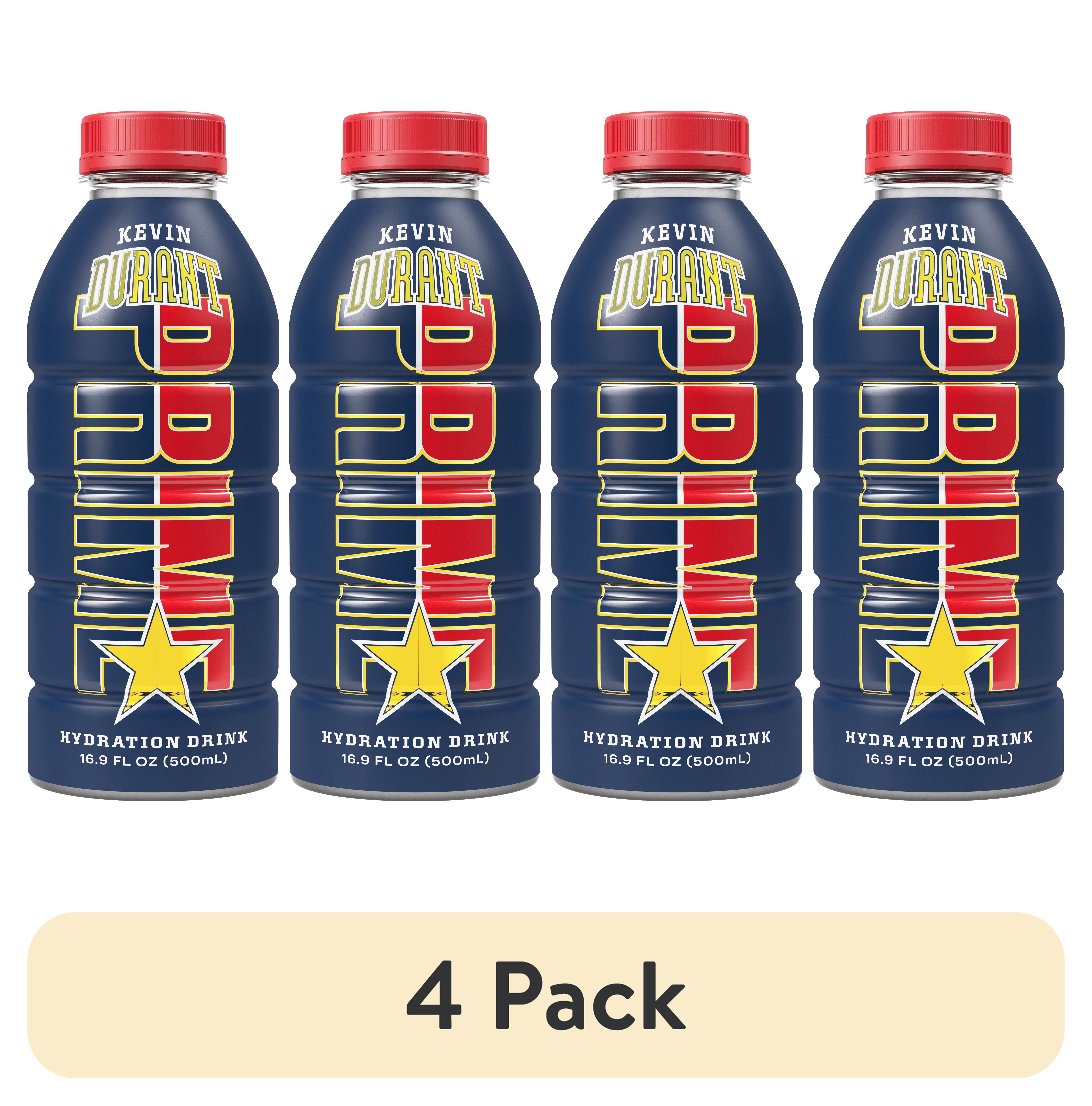 (4 pack) Prime Hydration Drink, New Special Edition KEVIN DURANT Bottle ...