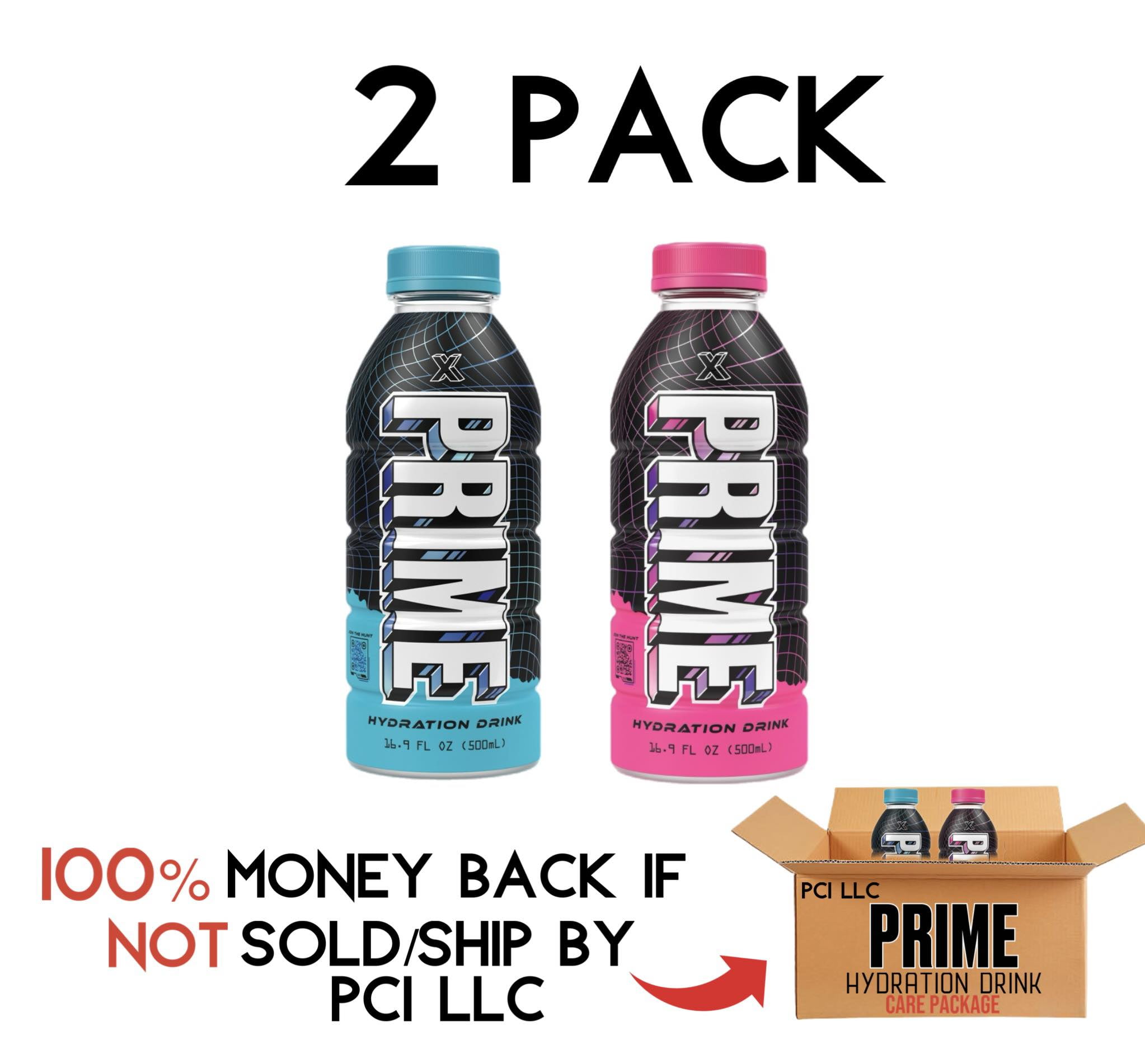 Prime Hydration Drink Special Edition PRIME X Bottle 16.9oz (2 pack ...