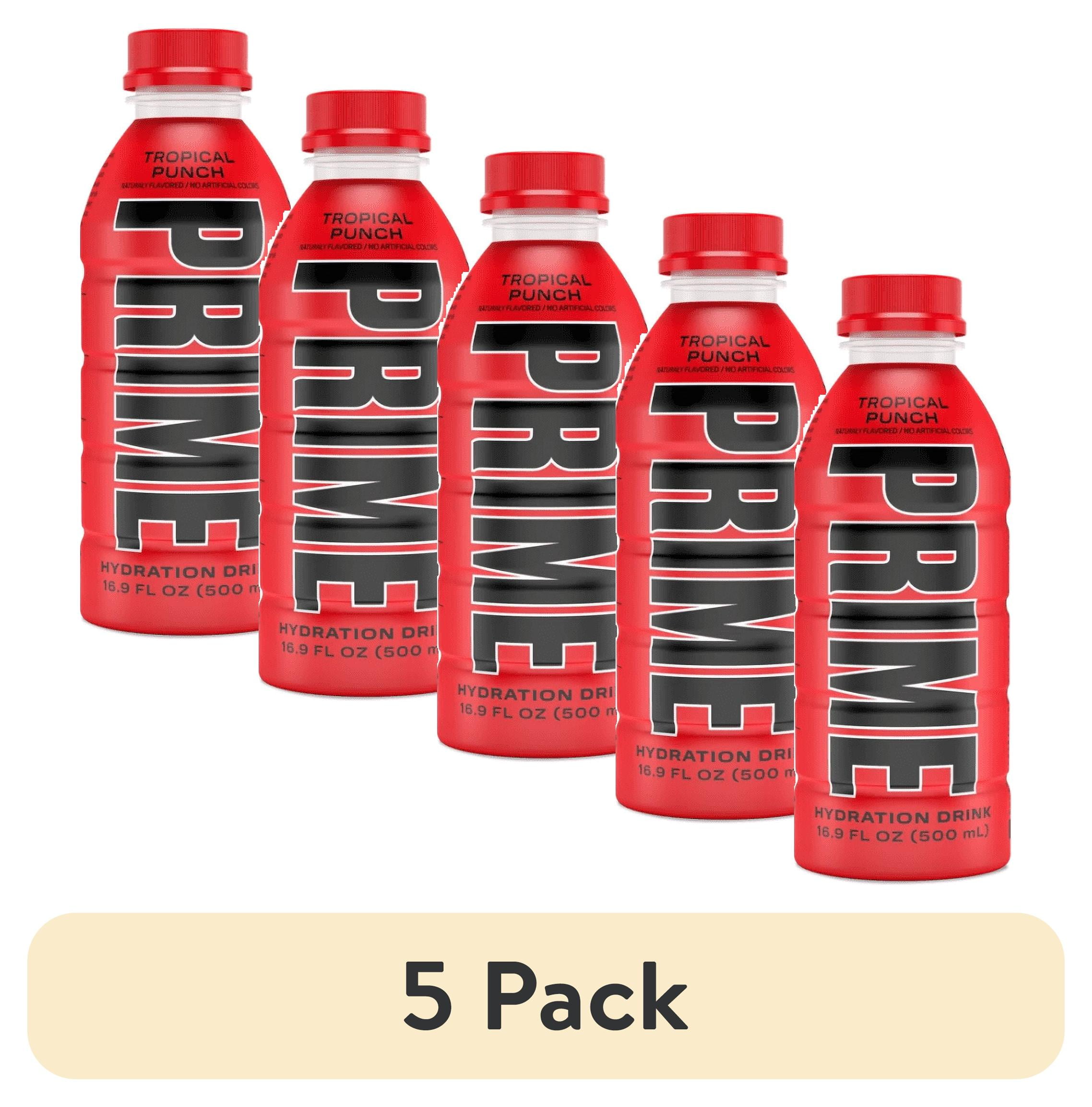 (5 pack) Prime Hydration Drink Tropical Punch, 16.9 fl oz, Single ...