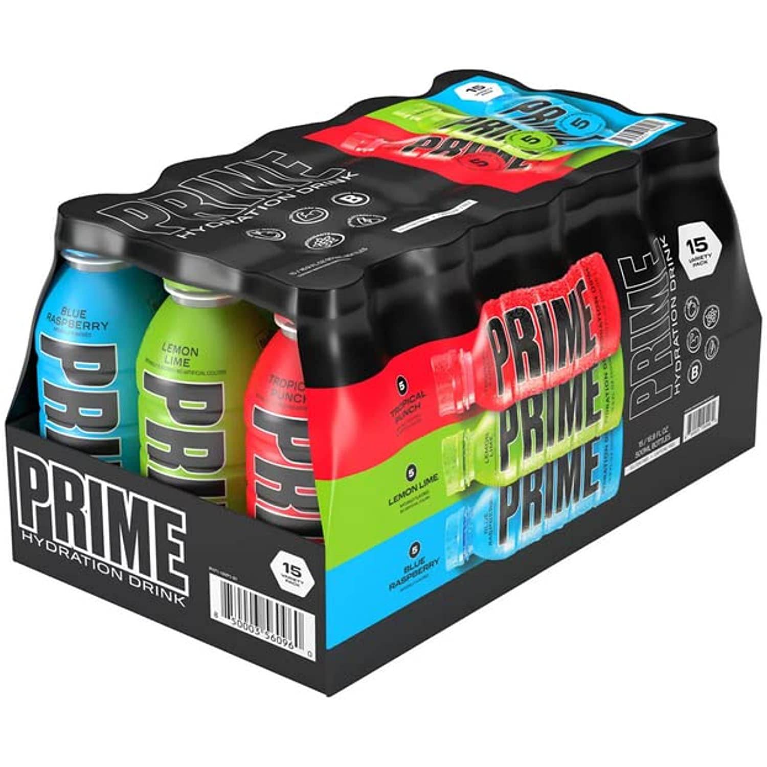 Prime Hydration Drink, Zero Sugar, 10% Coconut Water, Variety Pack (16. ...