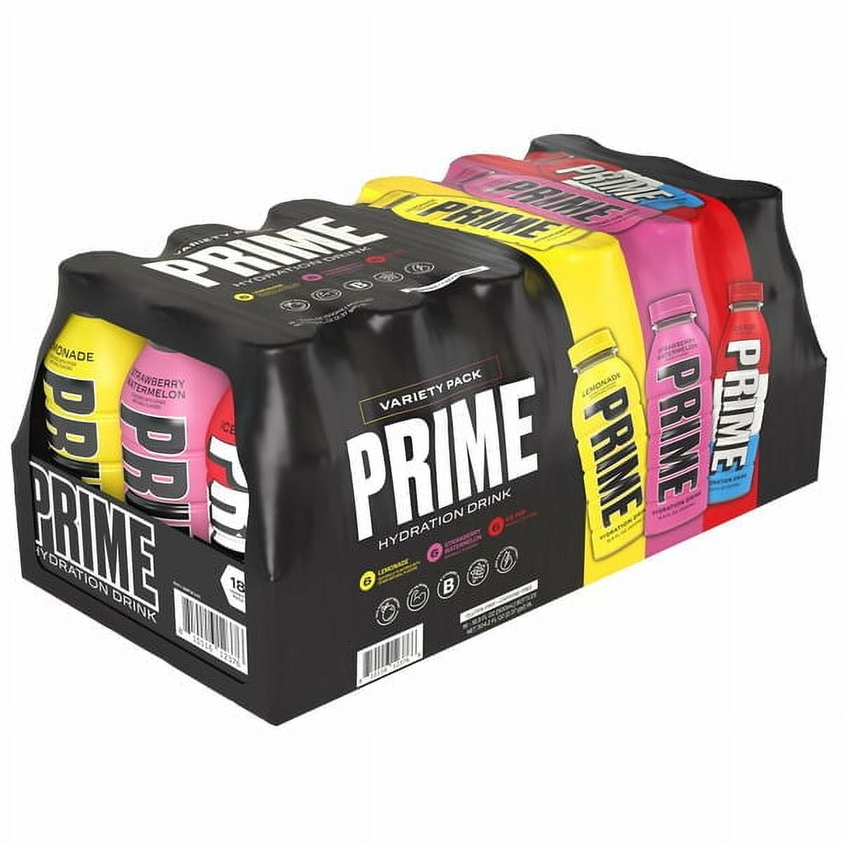 Prime Hydration Drink, Variety Pack, 16.9 fl oz, 18-count - Walmart.com