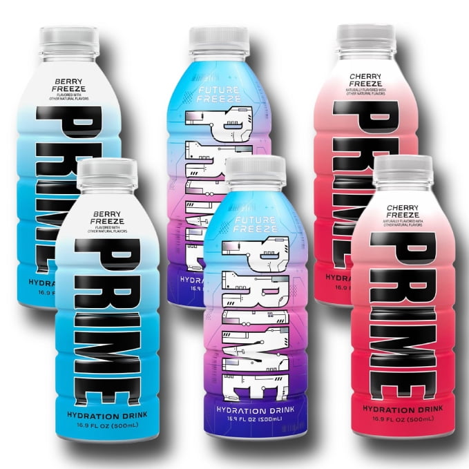 Prime Hydration Sports Drink Berry Freeze,Future Freeze & Cherry Freeze ...