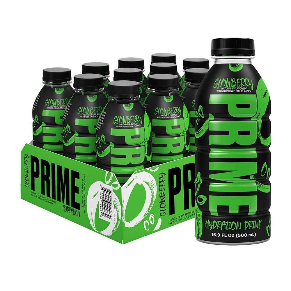 Prime Hydration Sports Drink By Logan Paul Ksi Glowberry 12 X 500ml