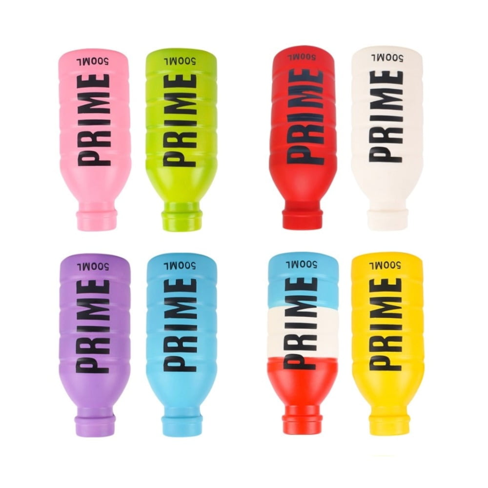 Prime Hydration Squishy Stress Relief Bottle Beverage Holder And Fidget Toy 8 Colors Durable Pu