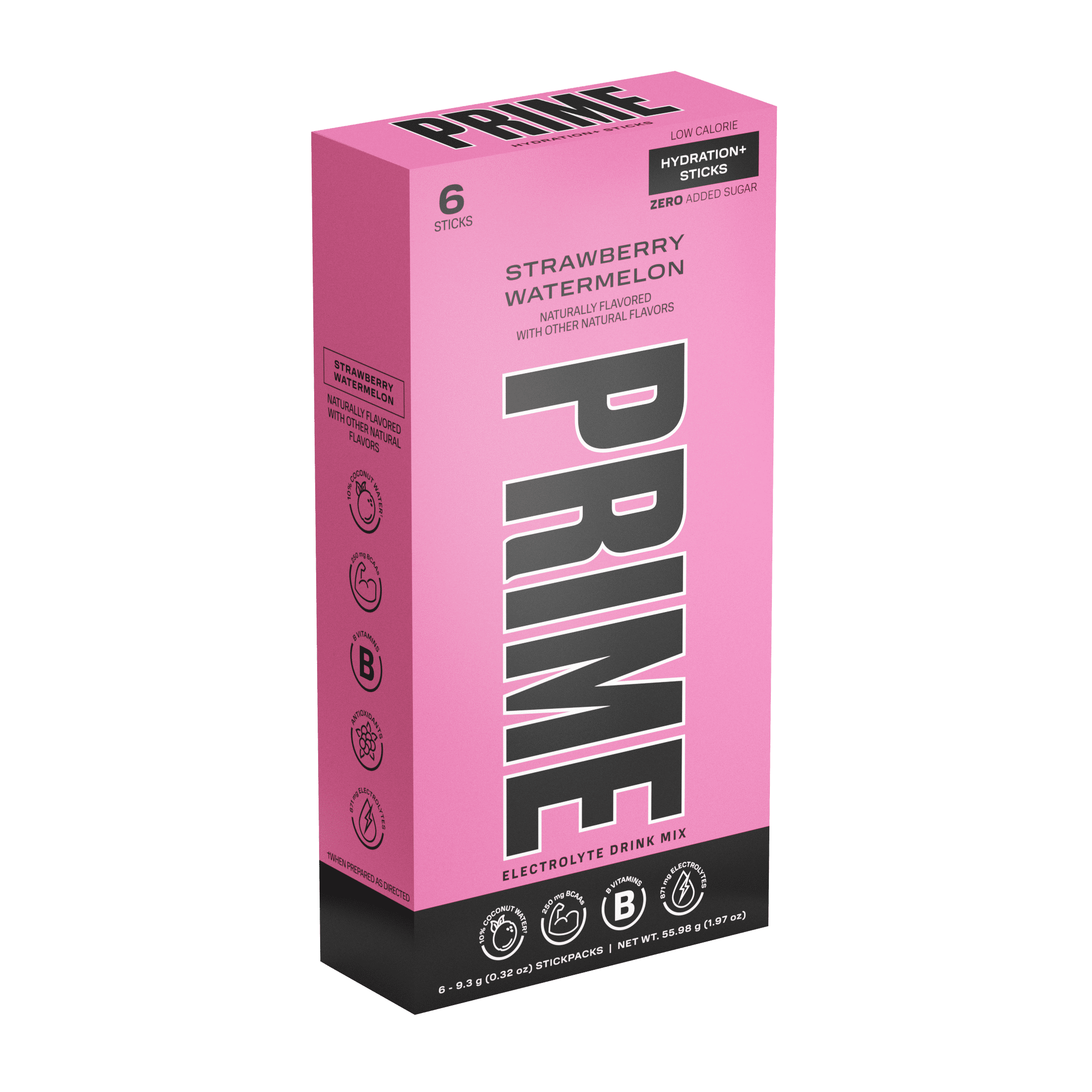 Prime Hydration Stick Pack, Strawberry Watermelon, 9.33g, 6 Count ...