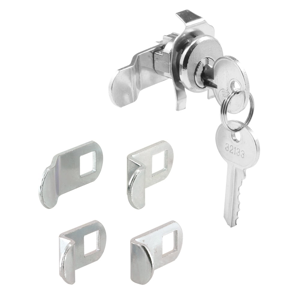 Prime-Line 7/8 in. Outside Dimension Brushed Nickel 5-Cam Mailbox Lock ...