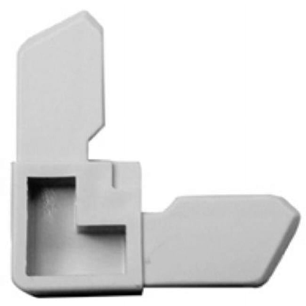 Prime-Line Gray Plastic 3/8 in. W x 3/8 in. L Window Frame Corner 1 pk ...