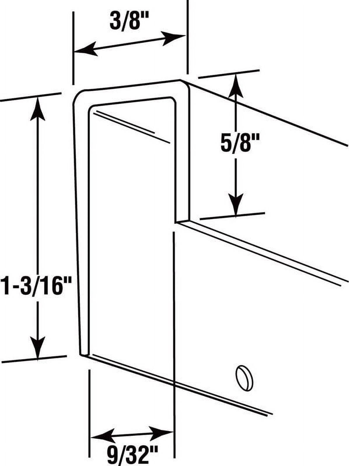Prime-Line Mirror J Channel Top Anodized, Silver Bagged - Walmart.com