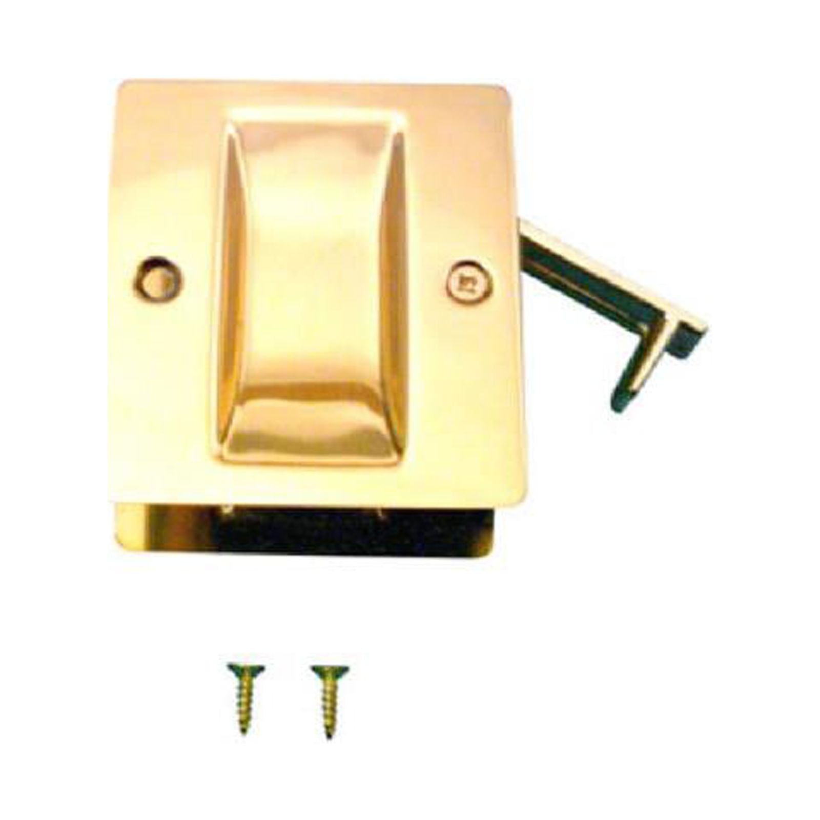 Prime-Line N 6770 Pocket Door Pull, Polised Brass - Quantity 2 ...