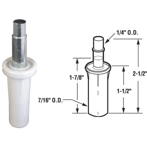 Prime-Line Nylon Base Bifold Door Top Mount Pivot BI-FOLD PIN, Each ...