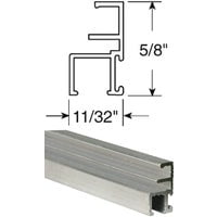 Prime Line PL 14201 0.34 x 72 in. Aluminum Side & Top Triple Track ...