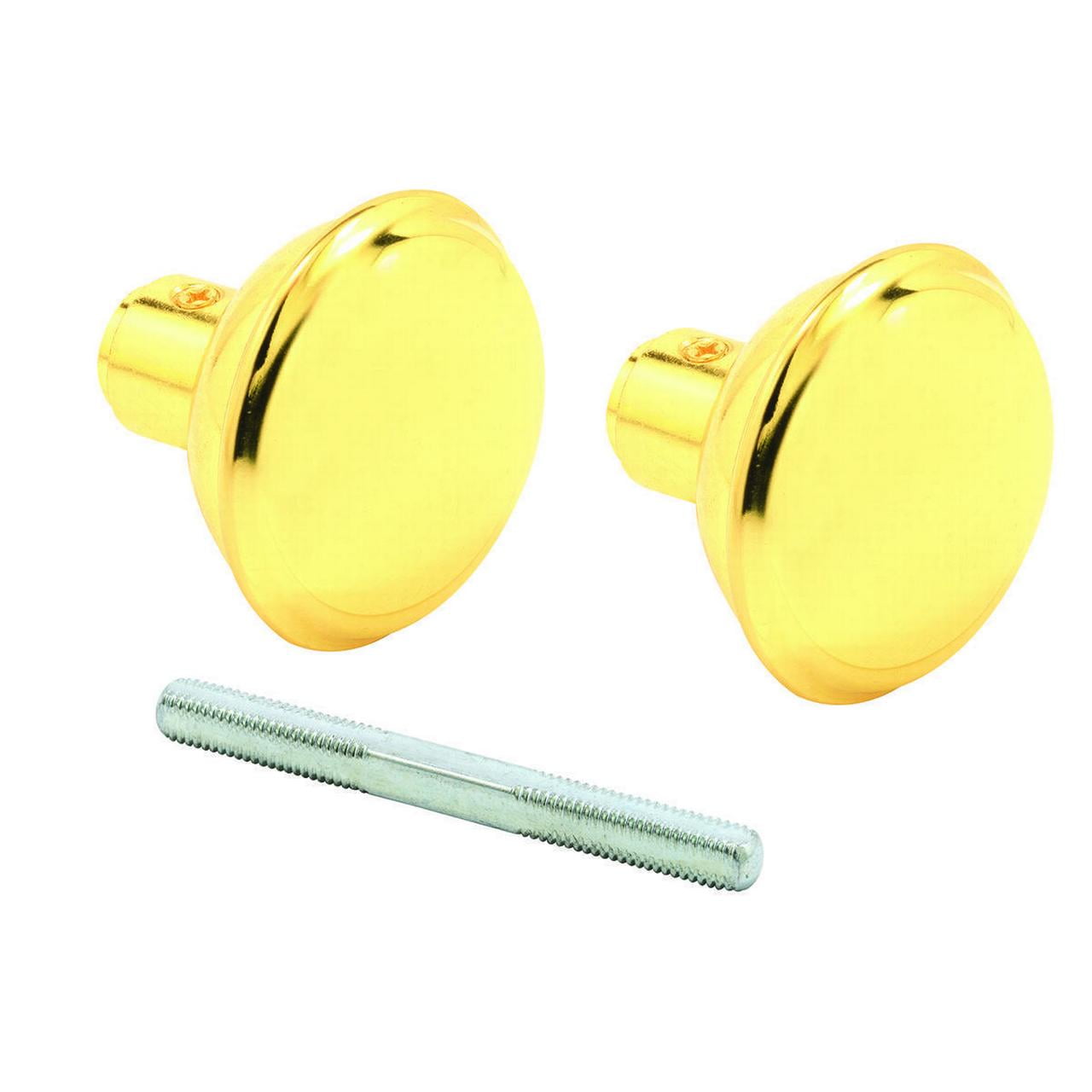 Solid Brass Vintage Style Door Knobs, 2-3/16 in. Outside Diameter, 2 ...