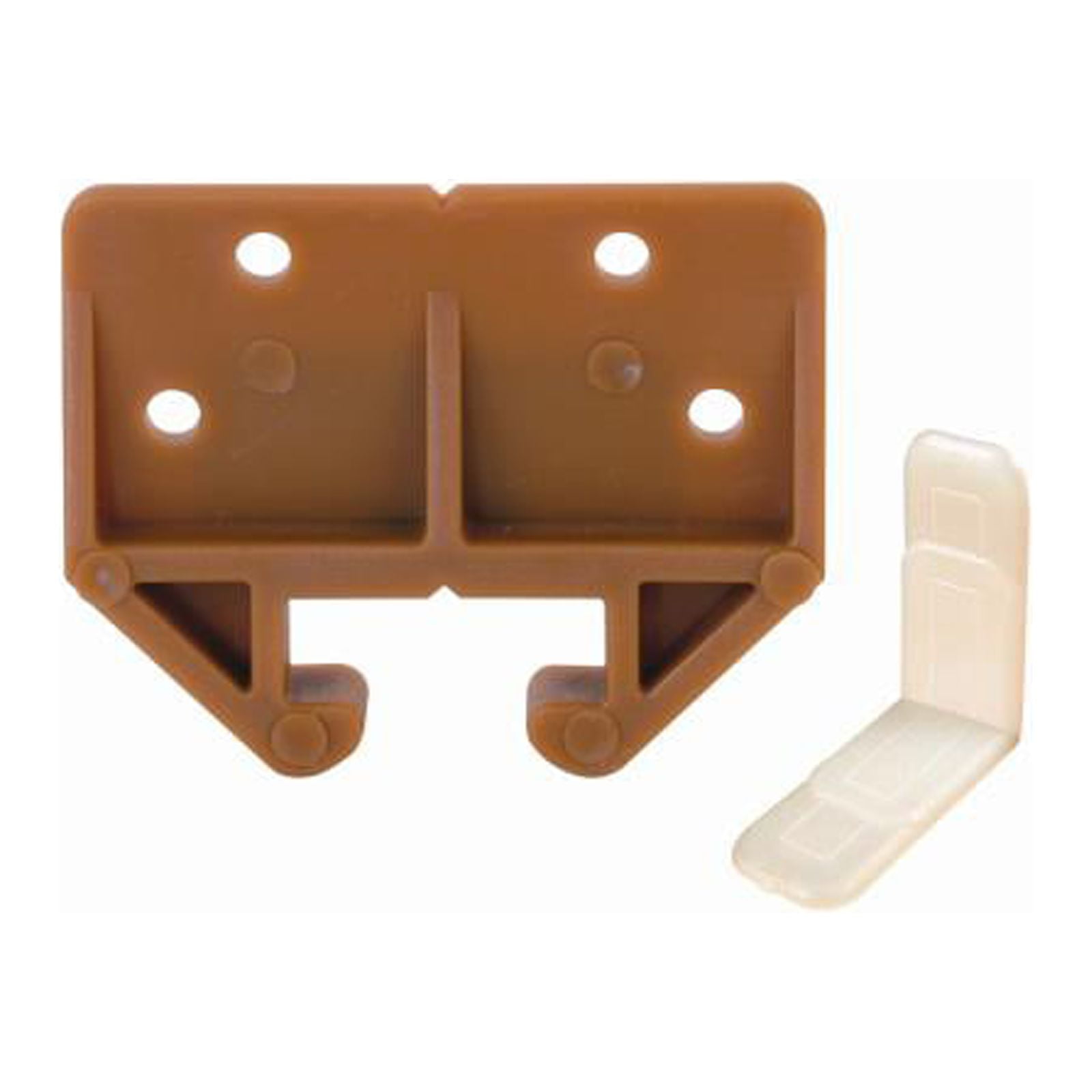 Prime-Line R 7084 Drawer Track Guides, Brown Plastic, For 1/4 x 7/8 In ...