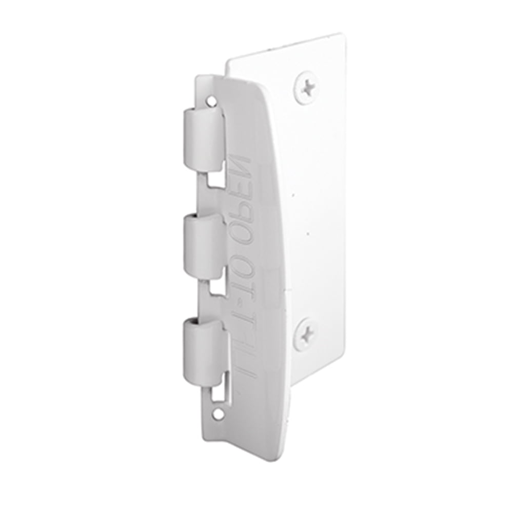 White Painted Steel Flip-Action Door Lock for Inside Use - 2-3/4 in ...