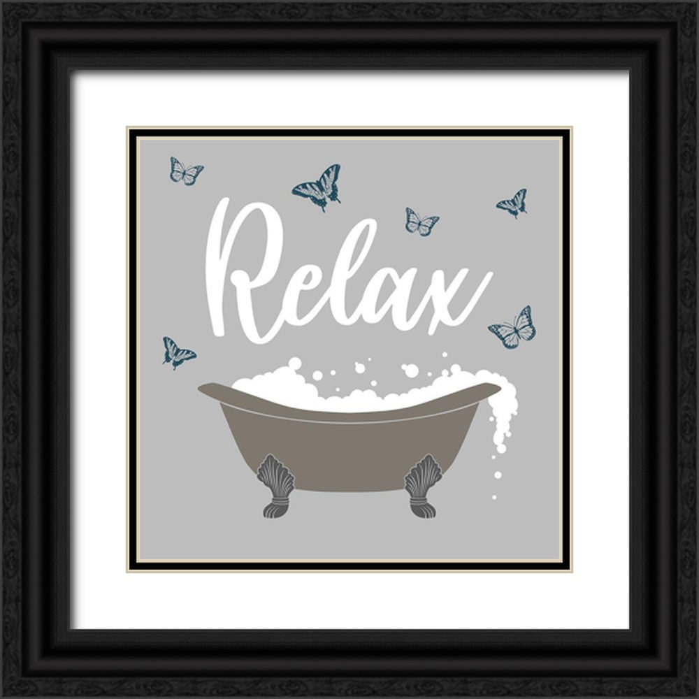 Prime, Marcus 12x12 Black Ornate Wood Framed with Double Matting Museum ...